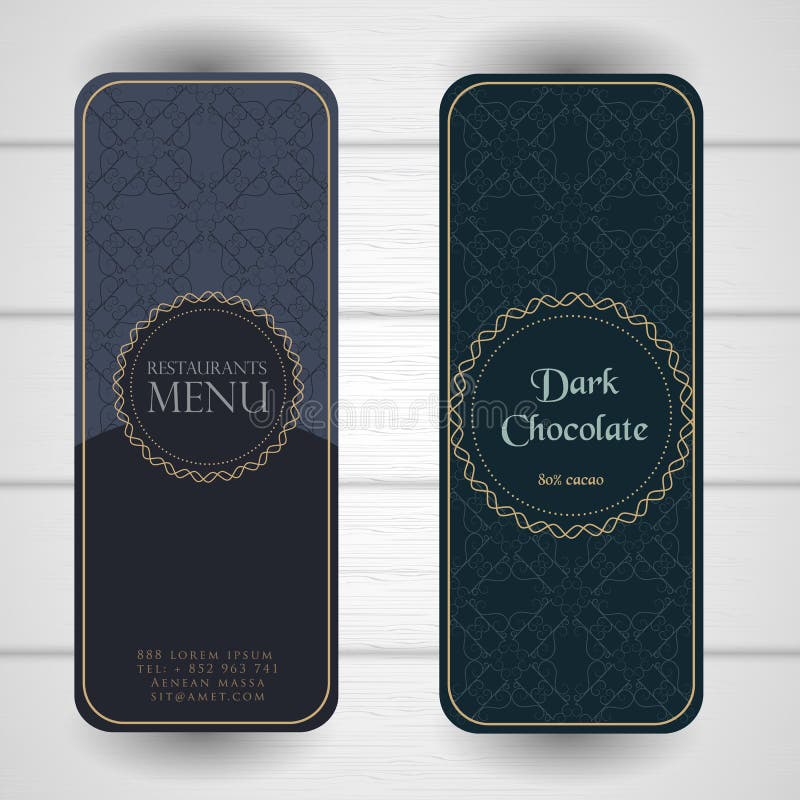 Set of Vector Restaurant Menu Western Vintage Style Stock Vector ...