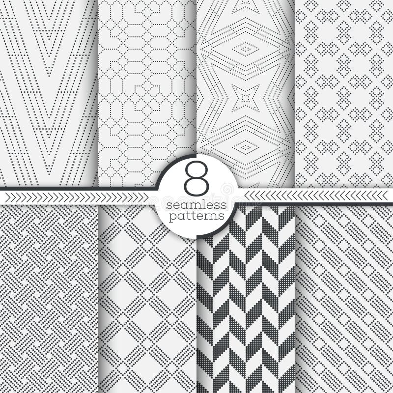Set of Vector Seamless Patterns Stock Vector - Illustration of pattern ...