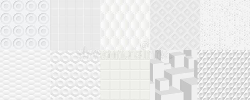 Set of Vector Seamless Tiled Patterns Patterns. Monochrome Stylish ...