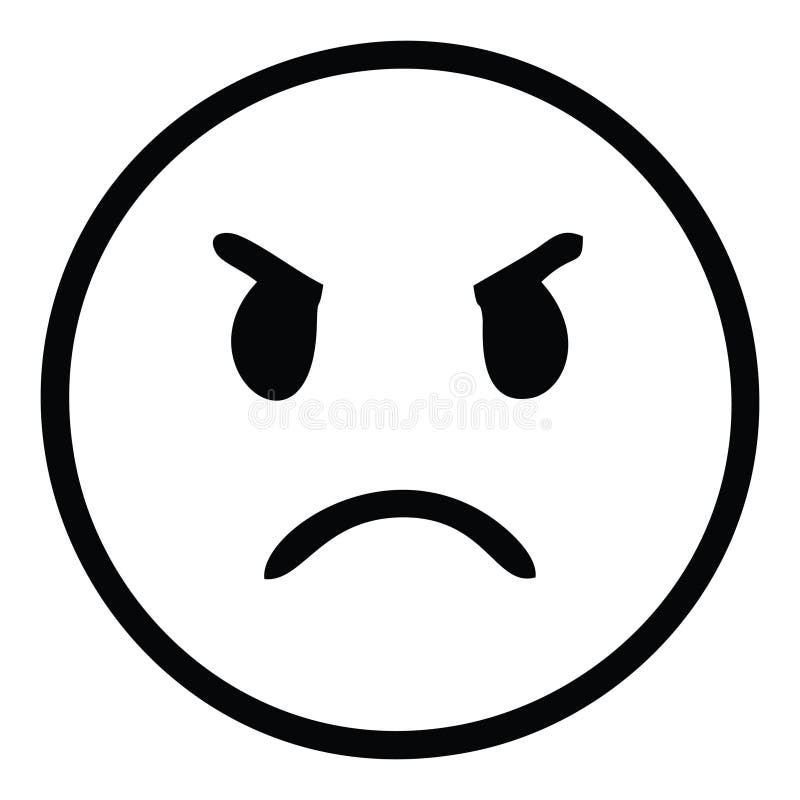 Set of Vector Smiley Icons. Emoticons. Angry Emotion Stock Vector ...