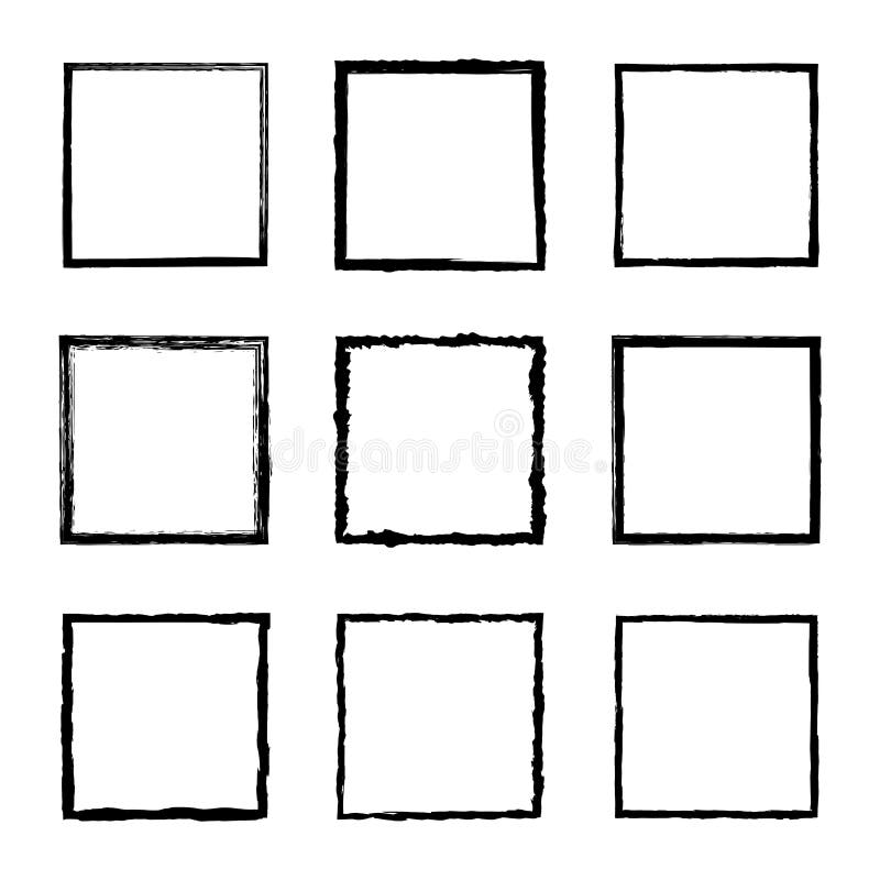 Distressed Black Square Stock Illustrations – 10,618 Distressed Black ...