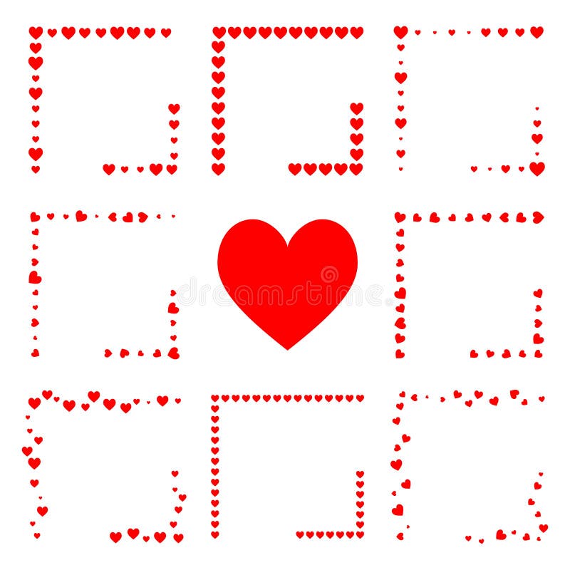Square Frames Hearts Stock Illustrations – 598 Square Frames Hearts ...
