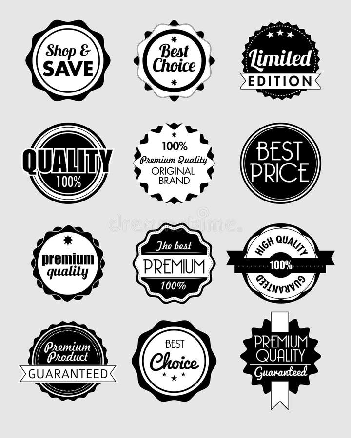 Set of vector stickers stock vector. Illustration of badge - 29565585