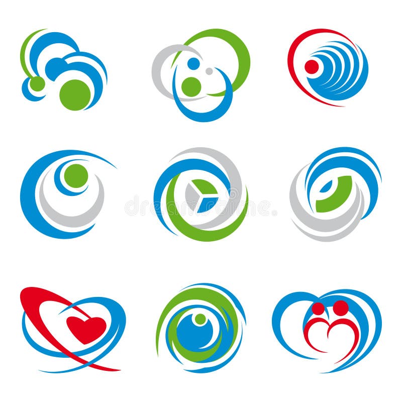 Set of vector symbols stock vector. Illustration of isolated - 21015814