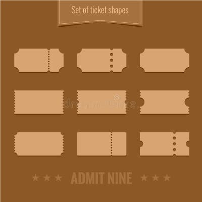 Ticket Shape Stock Illustrations – 10,141 Ticket Shape Stock ...