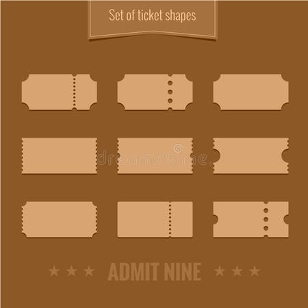 Ticket Shape Stock Illustrations – 10,141 Ticket Shape Stock ...
