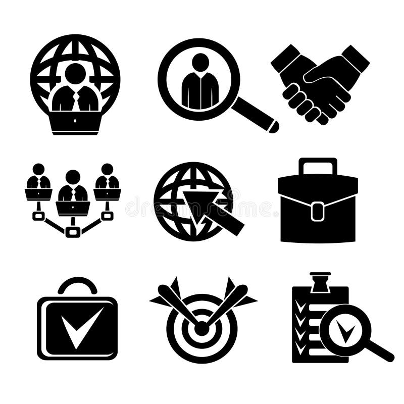 A Set of Vector Illustrations, Logos, Business Icons. Stock Vector ...
