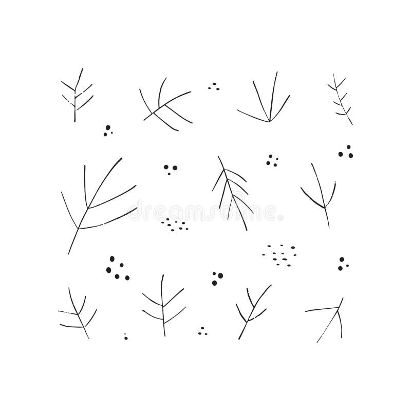 Set of Vector Wood Twigs, Sticks, Branches Stock Vector - Illustration ...