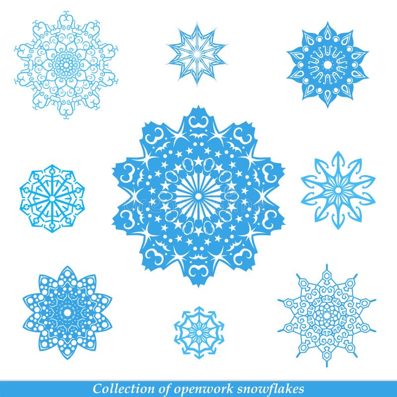 Single Detailed Snowflake Ornament Stock Vector - Illustration of ...