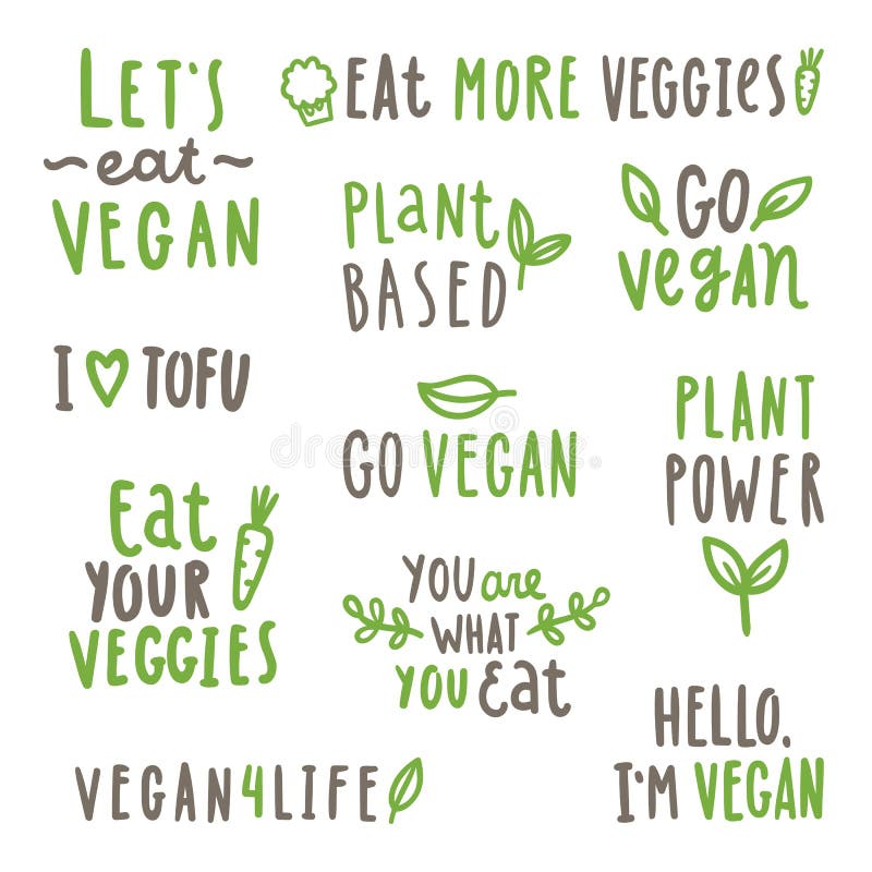 Vegan Text Effect, Green Editable Font Style Stock Vector ...
