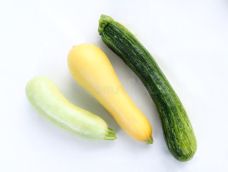 Set of Vegetable Marrows of Different Color Stock Photo - Image of ...