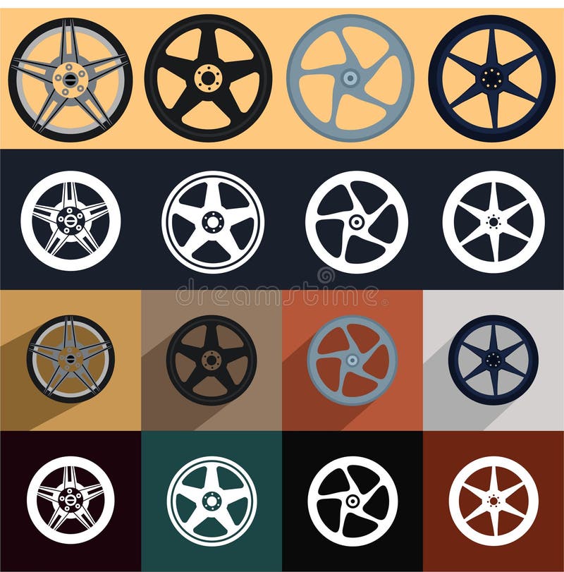 Set of velg stock vector. Illustration of stylish, simplicity - 67582058
