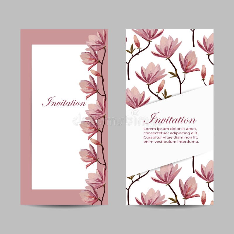 Set of Vertical Banners with Beautiful Flowers Stock Vector ...