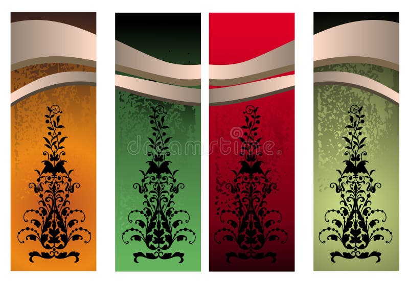 Set of Vertical Banners with Place for Your Text. Stock Vector ...