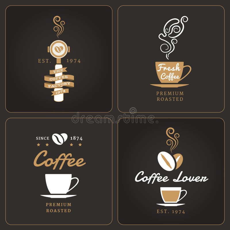 Vertical Coffee Shop Badges Stock Illustrations – 7 Vertical Coffee ...