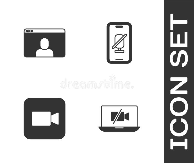 Set Video Camera Off on Laptop, Chat Conference, Camera and Mute ...