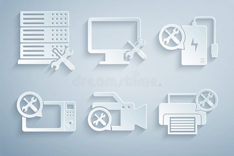 Set Video Camera Service, Power Bank, Microwave Oven, Printer, Computer ... Set Video Camera Service, Power Bank, Microwave Oven, Printer, Computer ...