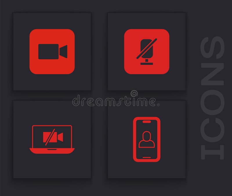 Set Video Chat Conference, Camera, Mute Microphone and Camera Off ...