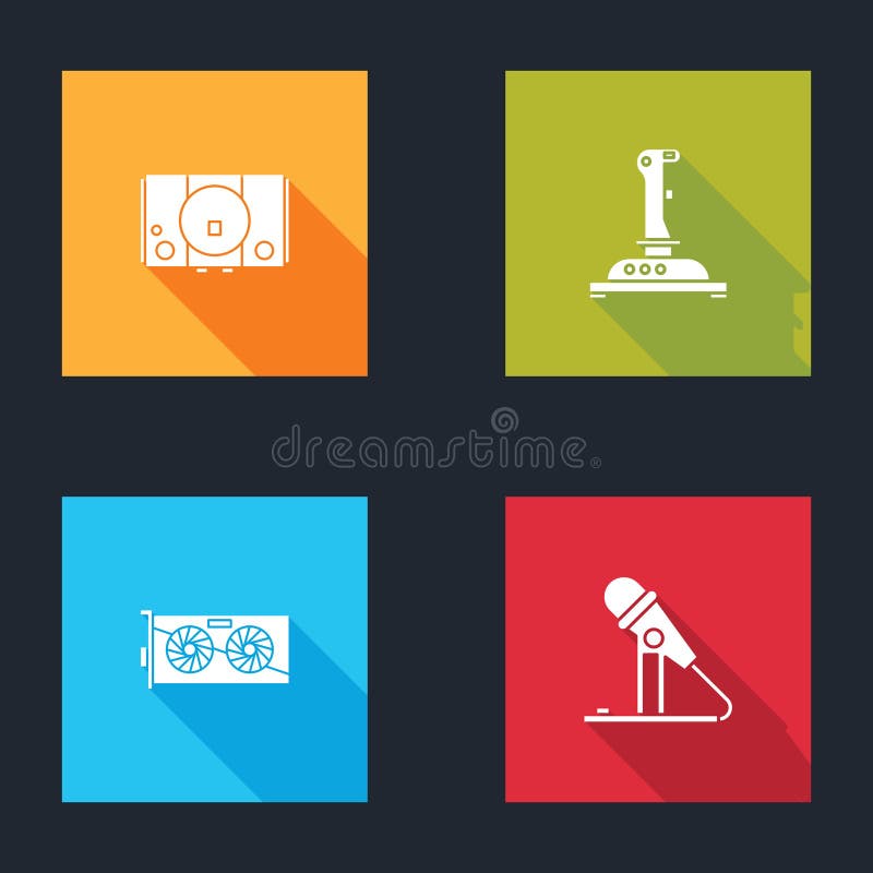 Set Video Game Console, Joystick for Arcade Machine, Graphic Card and ...