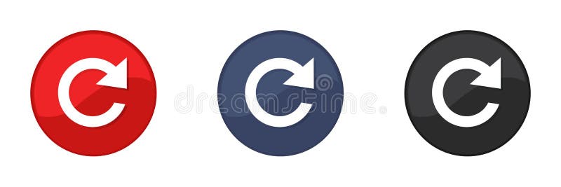 Set of Video Playback Buttons. Web Design Stock Illustration ...