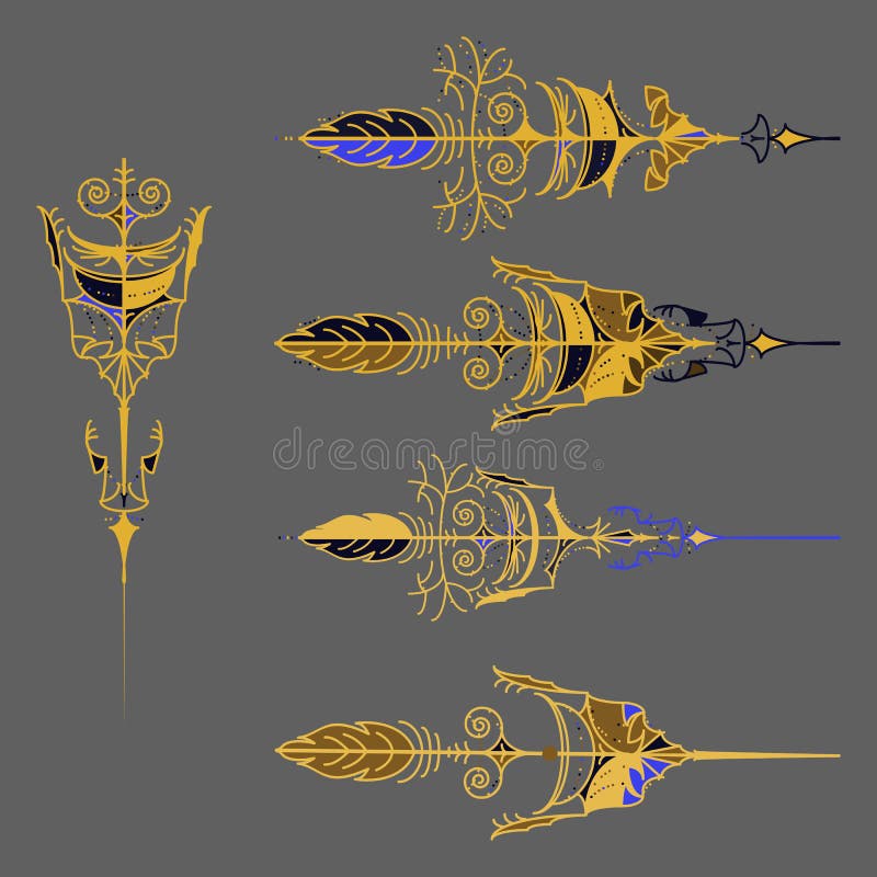 Gothic Arrows Stock Illustrations – 139 Gothic Arrows Stock ...