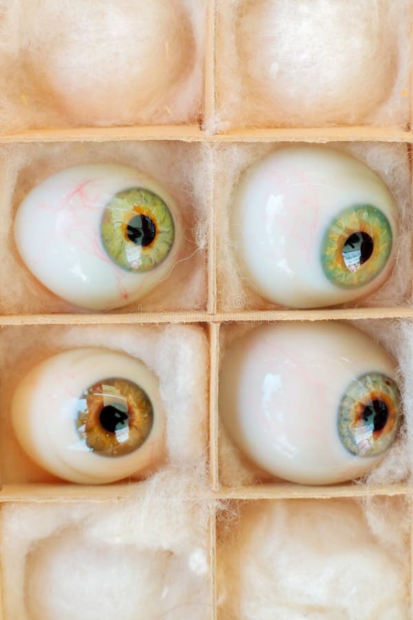 Set of Vintage Artificial Eyes Stock Photo - Image of eyeballs ...