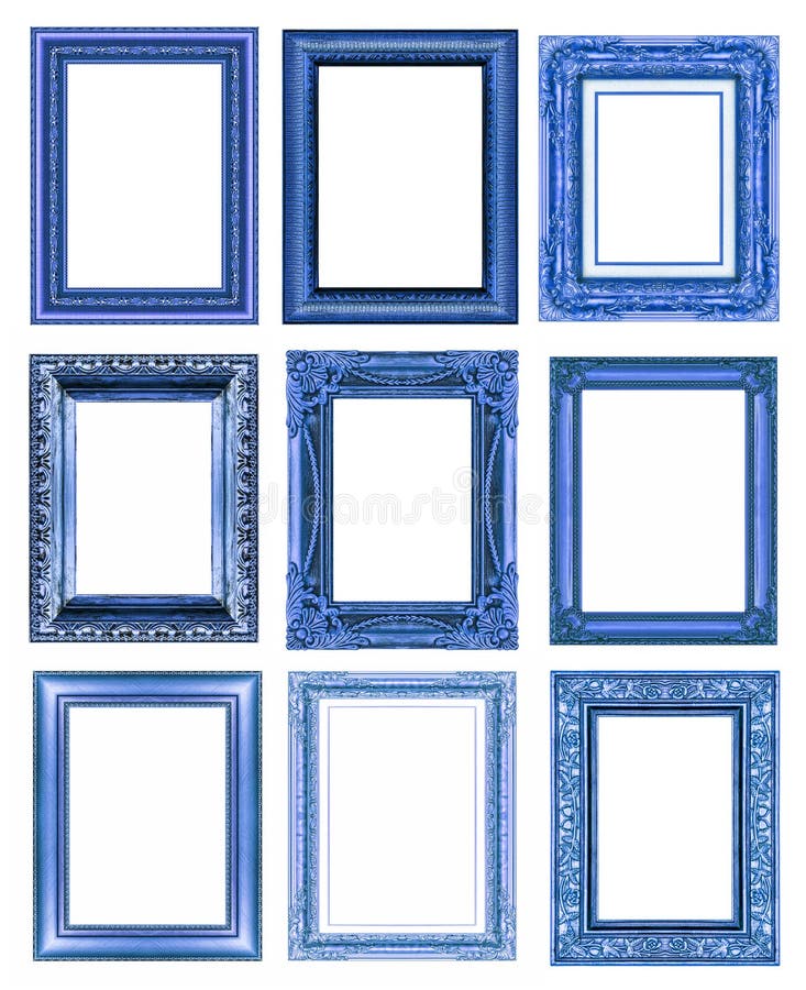 Blue wooden frame stock photo. Image of frame, painter - 1011098