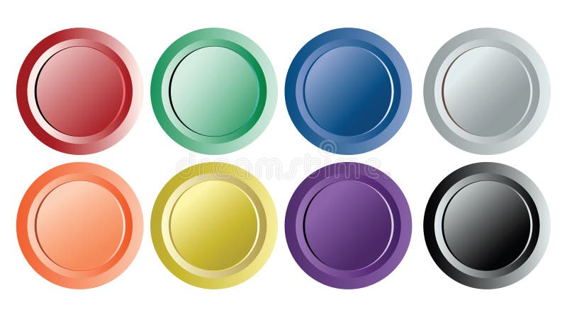 Retro web buttons stock vector. Illustration of modern - 12144382