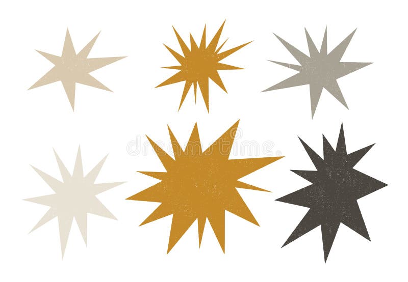 Set of Vintage Comic Star or Explosion Shapes and Text Boxes Stock ...