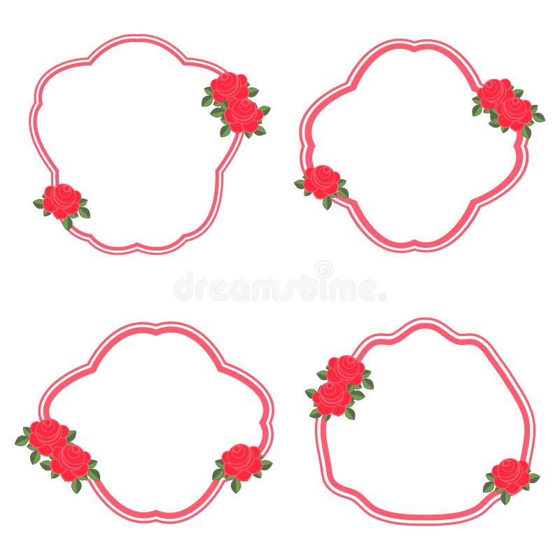 Set of Vintage Frames and Modern Labels Stock Vector - Illustration of ...