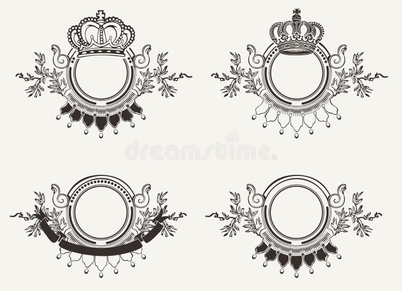 Vintage High Ornate Original Frame Stock Vector - Illustration of ...