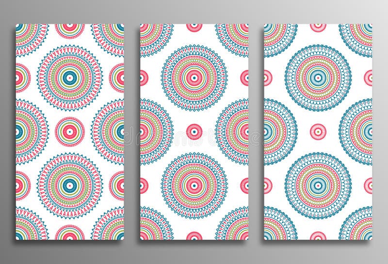 Set Vintage Universal Different Seamless Eastern Patterns (tiling ...