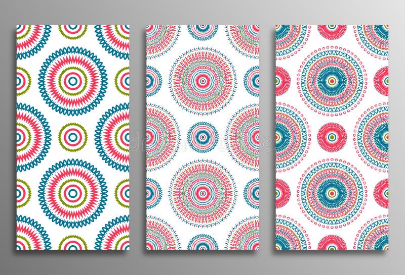 Set Vintage Universal Different Seamless Eastern Patterns (tiling ...