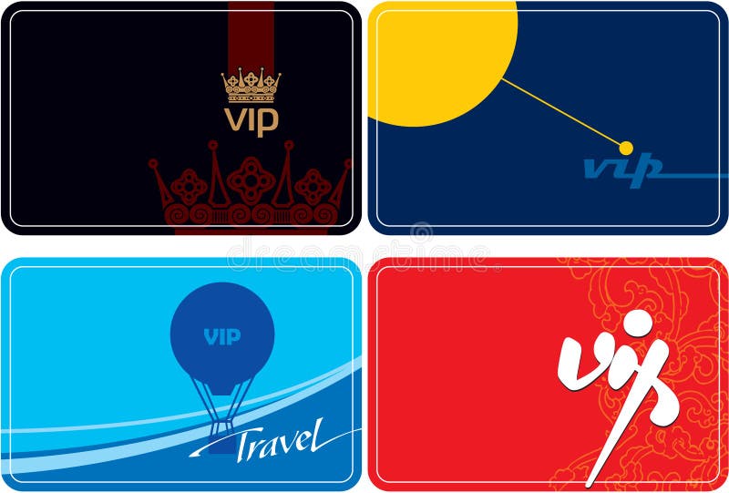 Set of VIP cards design stock vector. Illustration of golden - 22972482