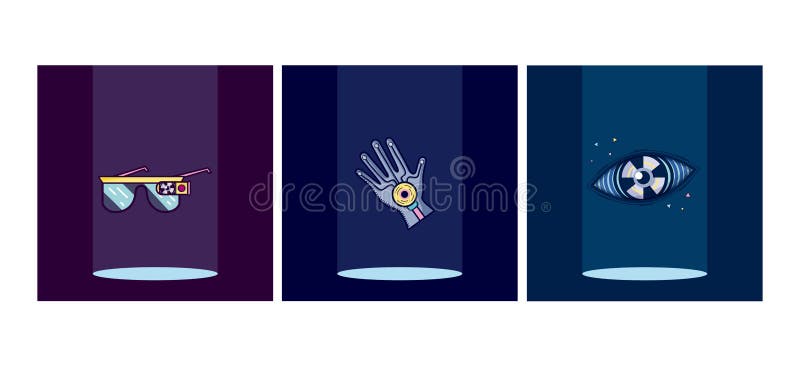 Set of Virtual Reality Cartoons Stock Vector - Illustration of cartoons ... Set of Virtual Reality Cartoons Stock Vector - Illustration of cartoons ...