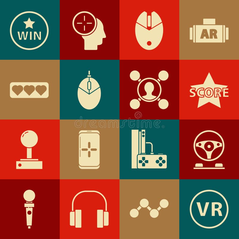 Set Virtual Reality Glasses, Racing Simulator Cockpit, Star, Computer ...