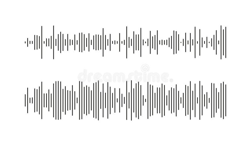 Set of Voice Message Template. Equalizer Symbols. Audio Chat Speech ...