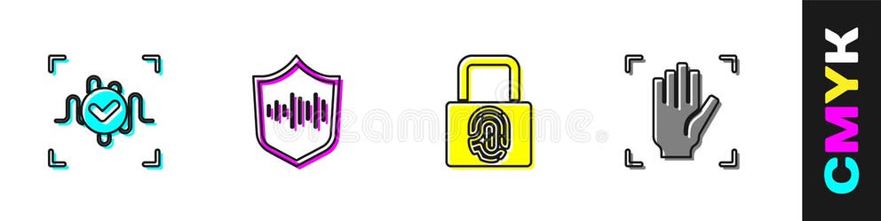 Set Voice Recognition, Shield Voice, Fingerprint with Lock and Palm ...