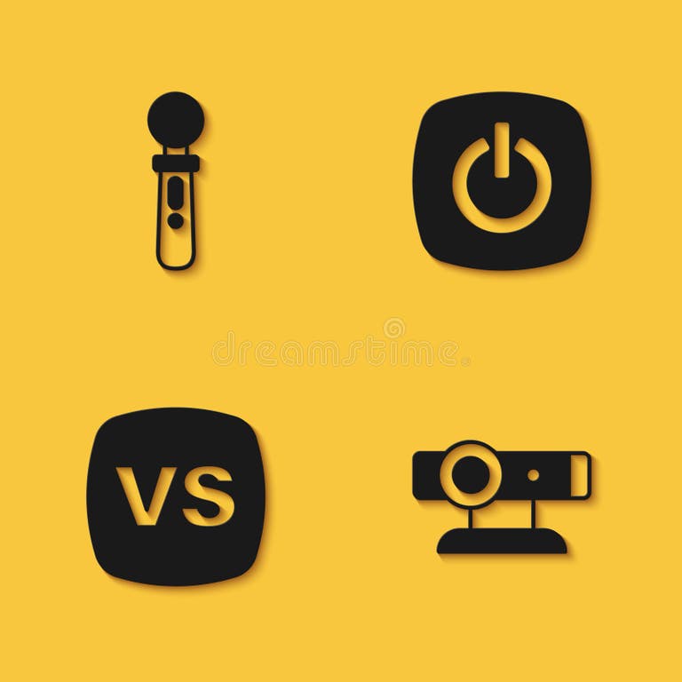 Set VR Controller Game, Web Camera, VS Versus Battle and Power Button ...