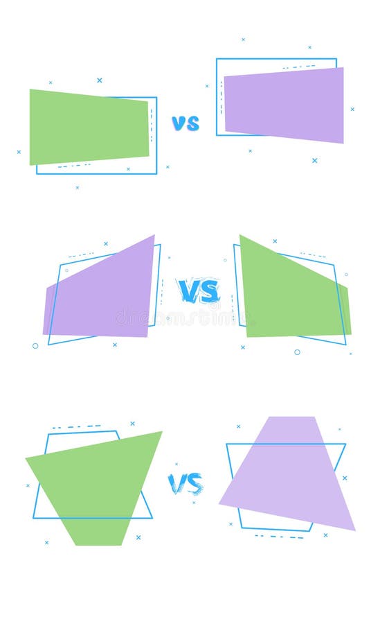 Versus Screen Templates. Vector Illustration. Stock Vector ...