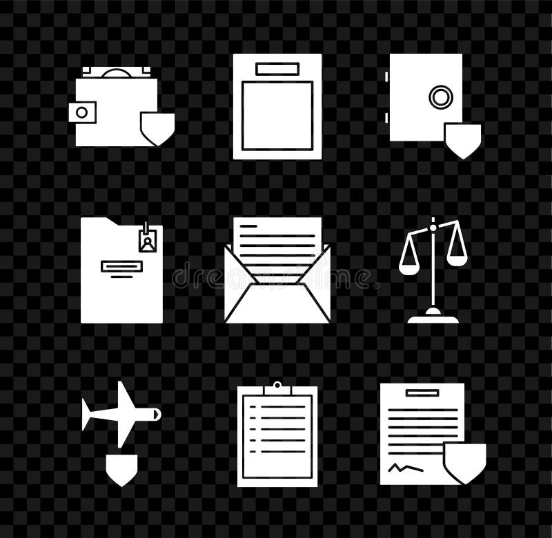 Set Wallet and Money with Shield, Empty Form, Safe, Plane, Clipboard ... Set Wallet and Money with Shield, Empty Form, Safe, Plane, Clipboard ...
