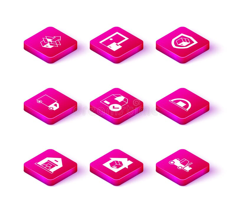 Set Warehouse, Home Delivery Services, Delivery Cargo Truck, Ackage Box ...