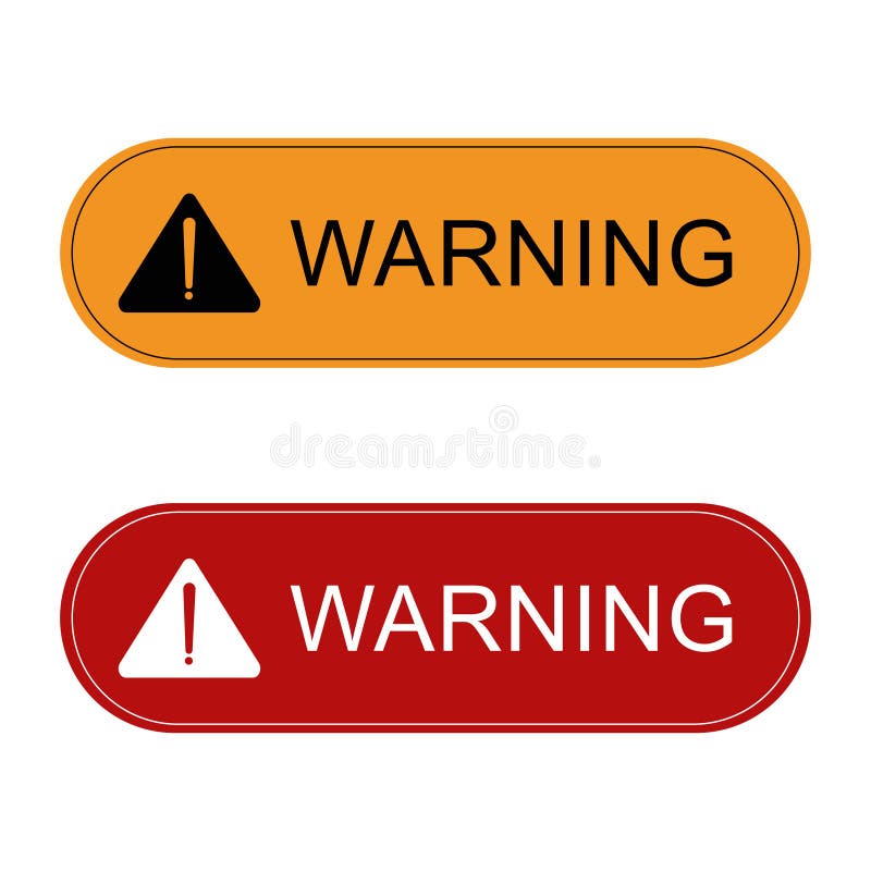 Set of warning signs. stock vector. Illustration of danger - 254629624