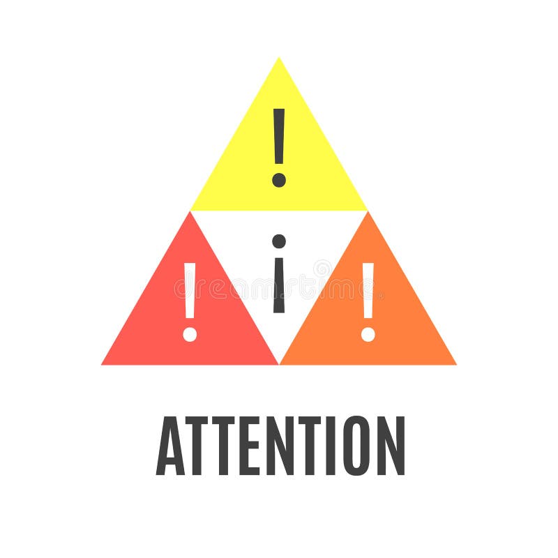 Set of warning signs stock vector. Illustration of attention - 102226004