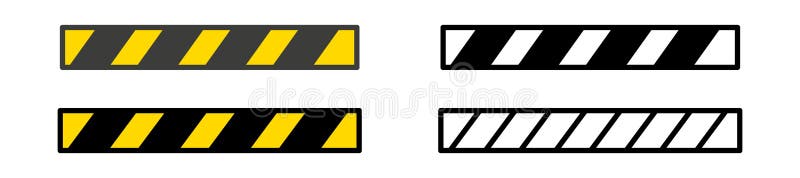 Set of Warning Tape. Vector Stock Vector - Illustration of logo ...