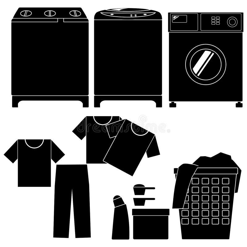 Flat Top Load Washing Machine Stock Illustrations – 44 Flat Top Load ...