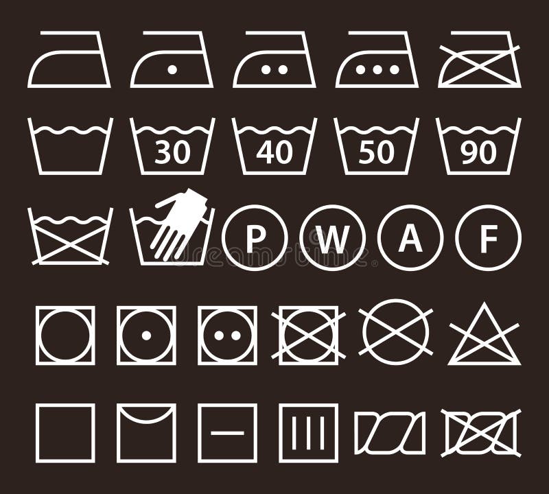 Washing Machine Pictogram Stock Illustrations – 4,875 Washing Machine ...