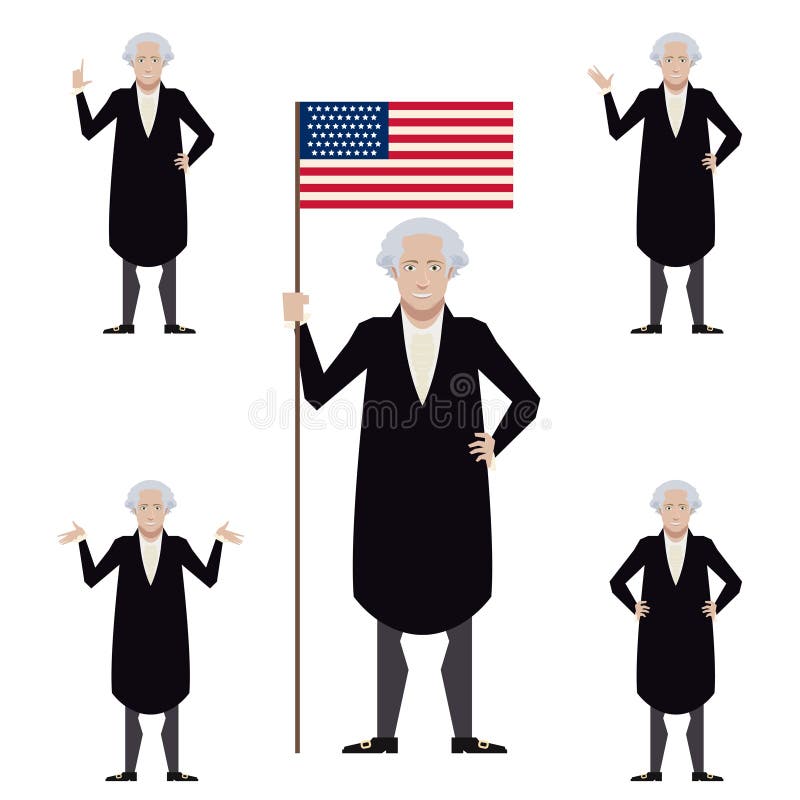 George Washington Cartoon Stock Illustrations – 172 George Washington ...