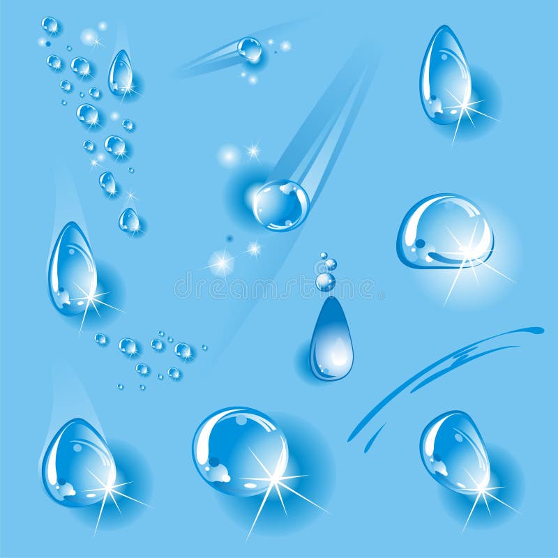 Wassertropfen Stock Illustrationen, Vektoren, & Kliparts - 23,556 Stock ...