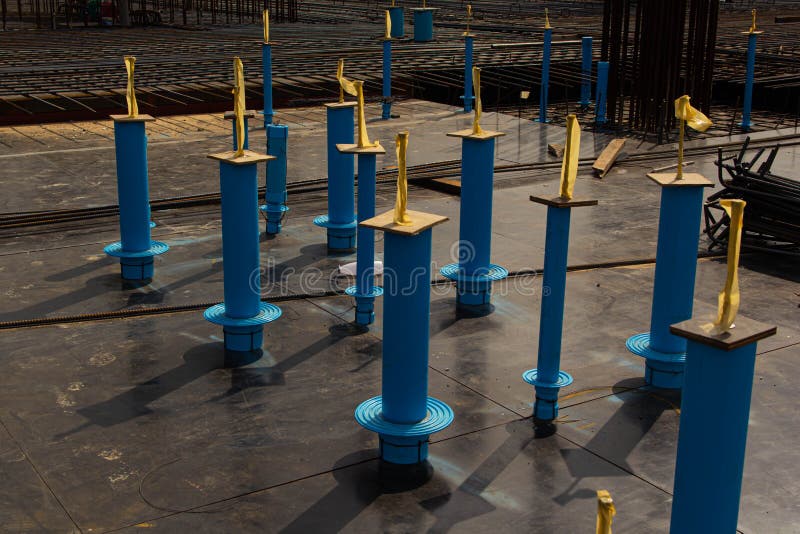 Set of Waste Pipes are Assembled and Lined Stock Image - Image of ...